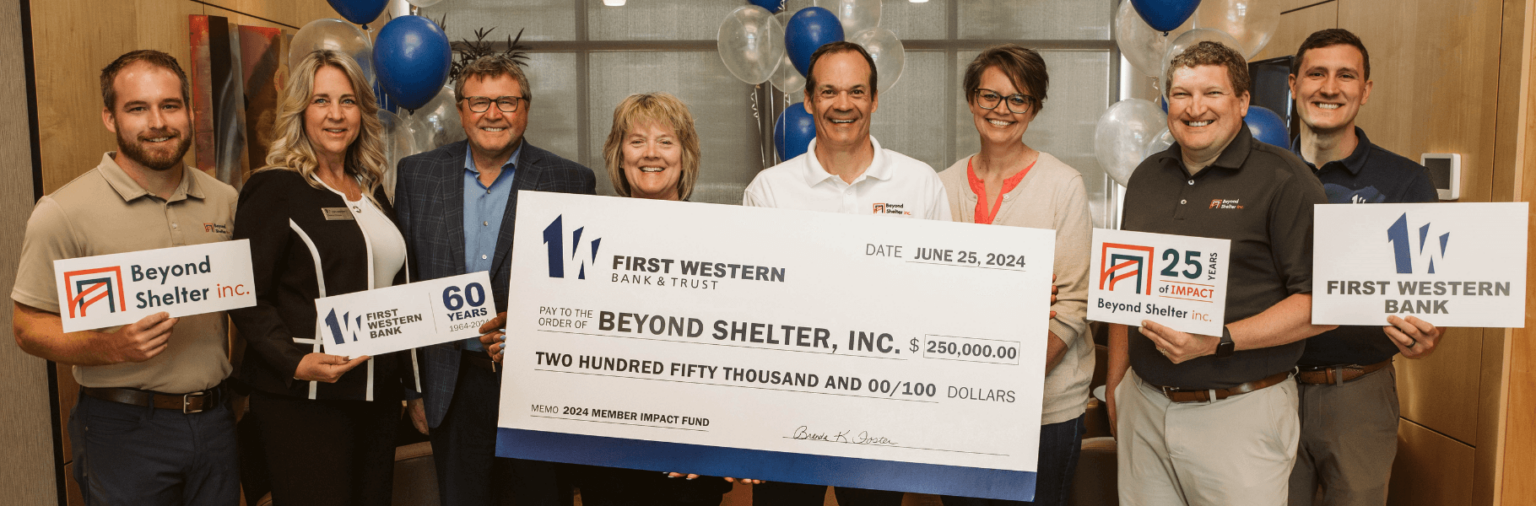 First Western Partners with FHLB to Award $250,000 to Beyond Shelter ...